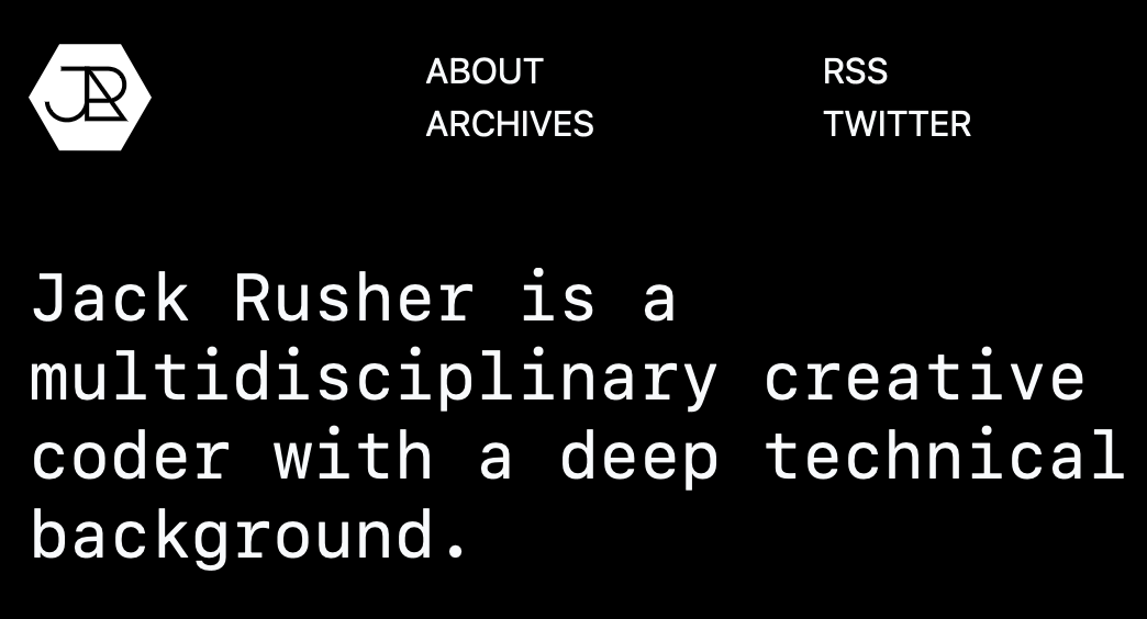 Jack Rusher: Multidisciplined